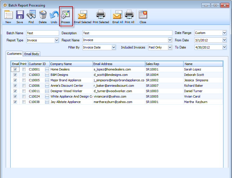 Reports Added Filter By Combobox In Batch Report Processing