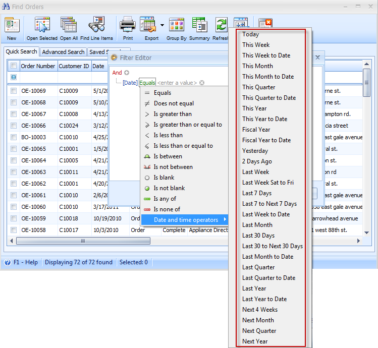 Find Form Remove All Devexpress Default Date Range In Filter Editor 7096