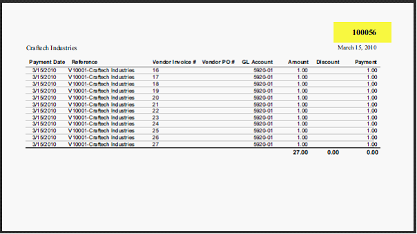 Banking Print Stub Overflow Option In Relation To Check Paper Type