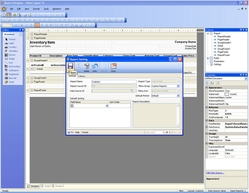 Reports How To Create Custom Report And Sub Report 8969